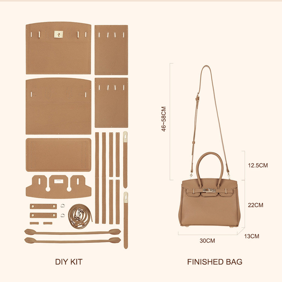 DIY Leather Bag Kit - the Beki Bag - Start Leather Craft from this Kit ...
